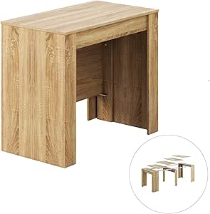 Amazon.com - Expandable Dining Table for 1-10 Person | WoodenTable with Sideboard Storage MDF ...