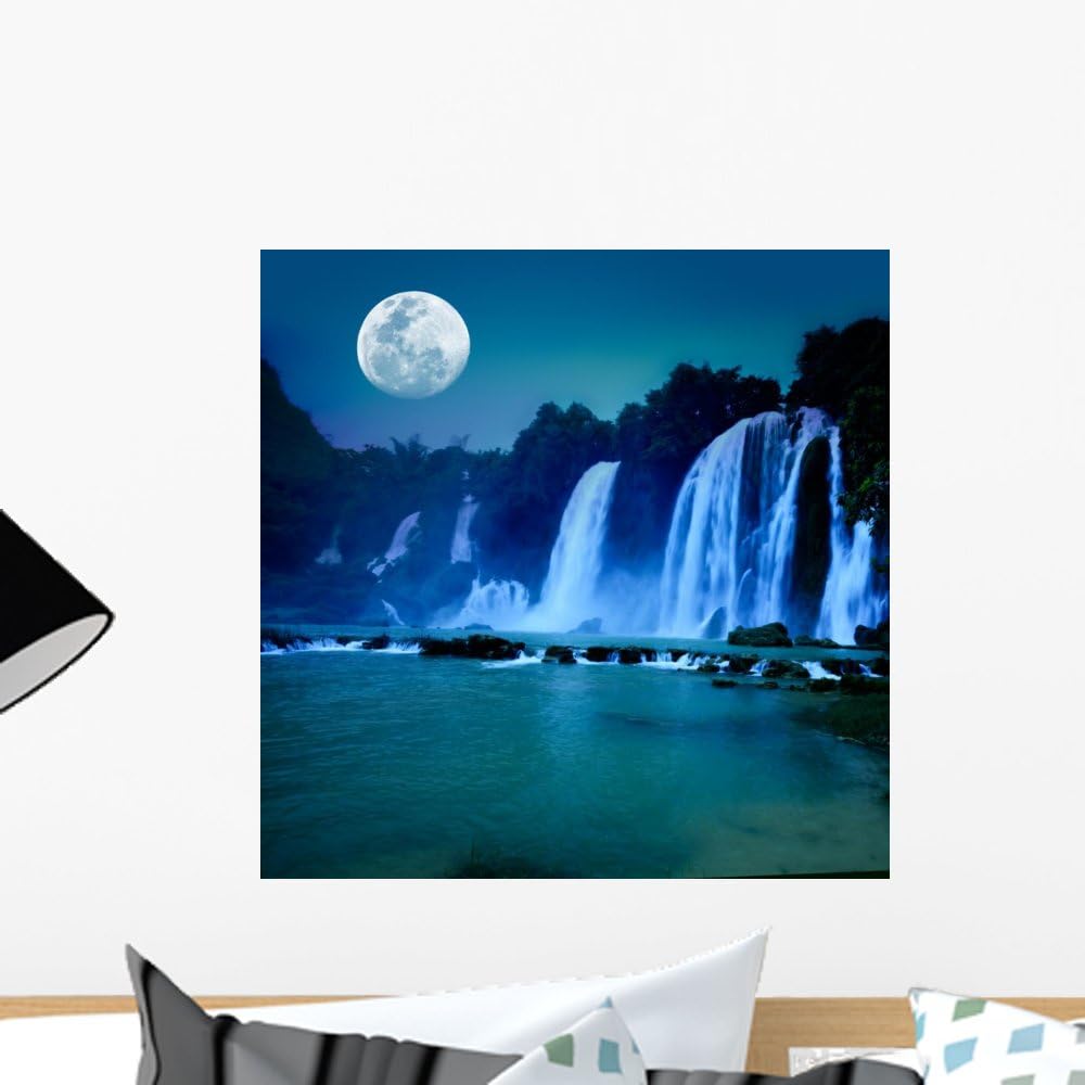 Amazon.com: Wallmonkeys Waterfall Wall Decal Peel and Stick Graphic ...