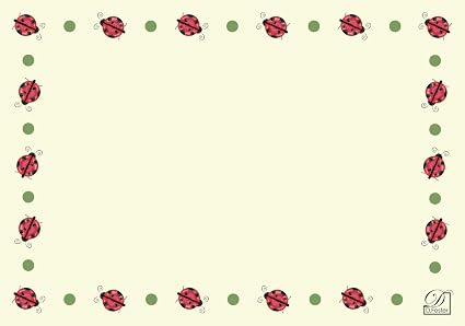 Amazon.com : Ladybug Flat Card, Pack of 10 : Other Products : Office ...