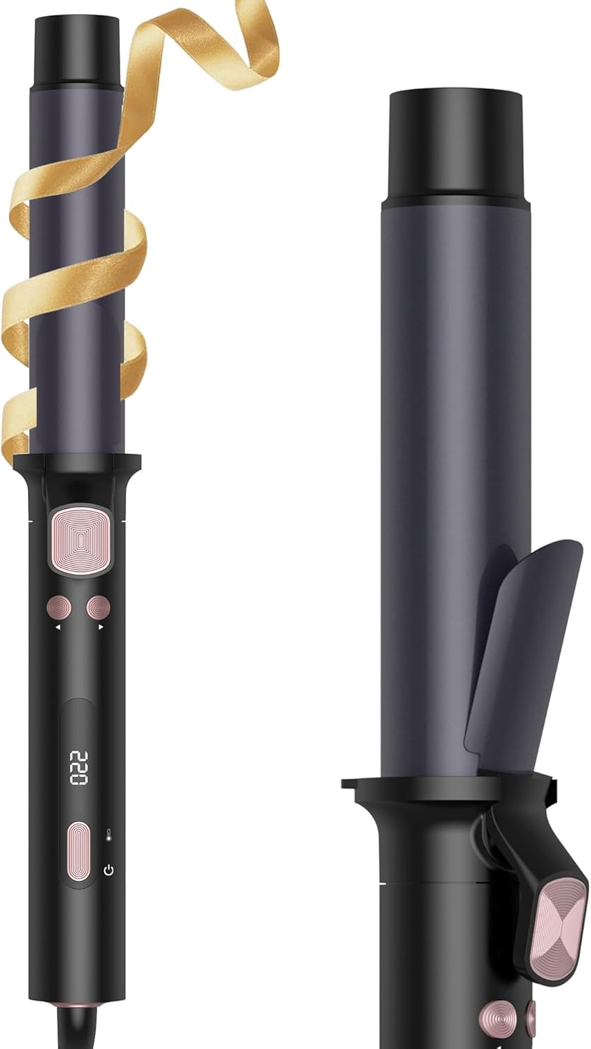 Rotating Hair Curler, ATOPSKINS Automatic Curling Iron 32mm, 360 ...