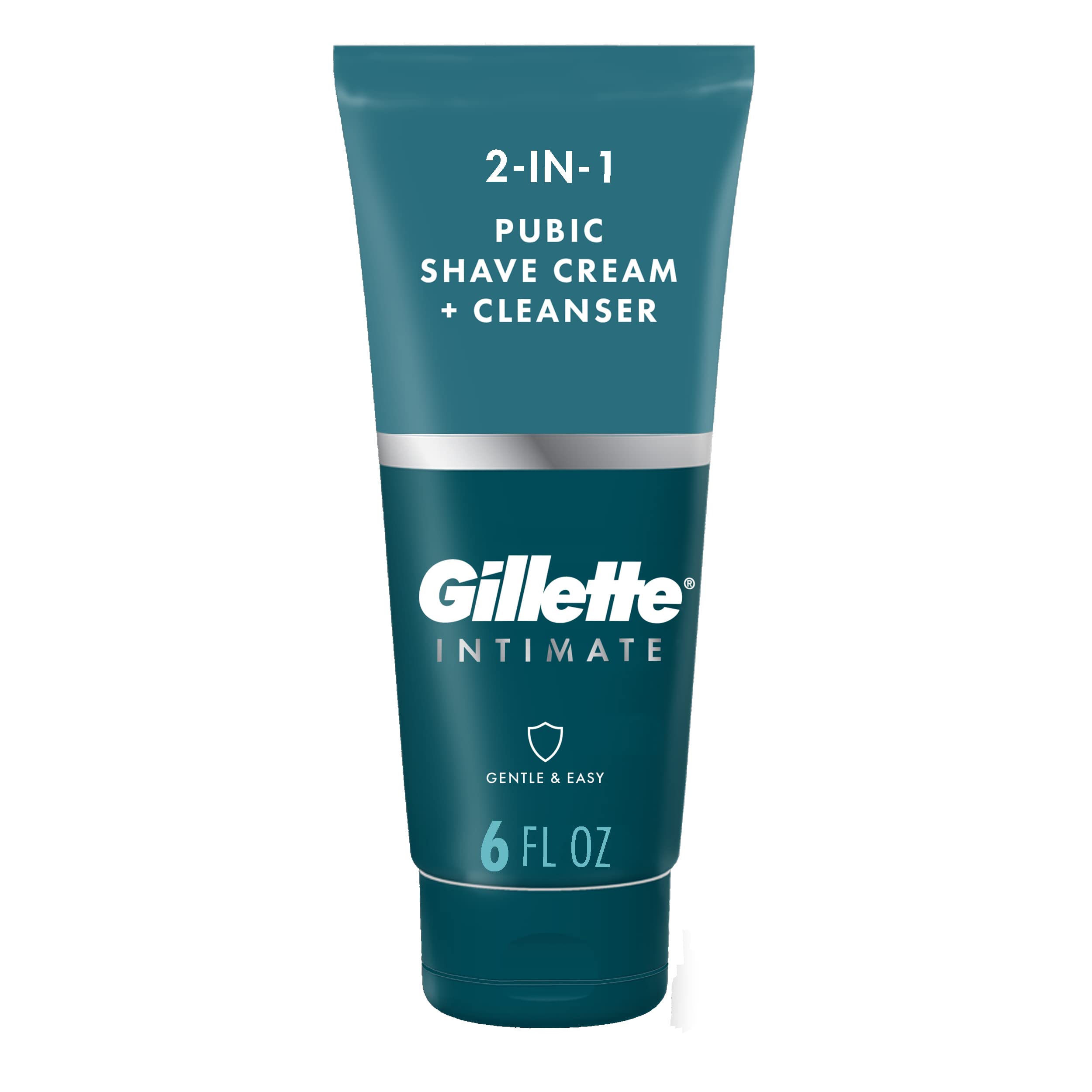 Gillette Intimate 2 in 1 Pubic Shave Cream + Cleanser, Gentle Formula ...