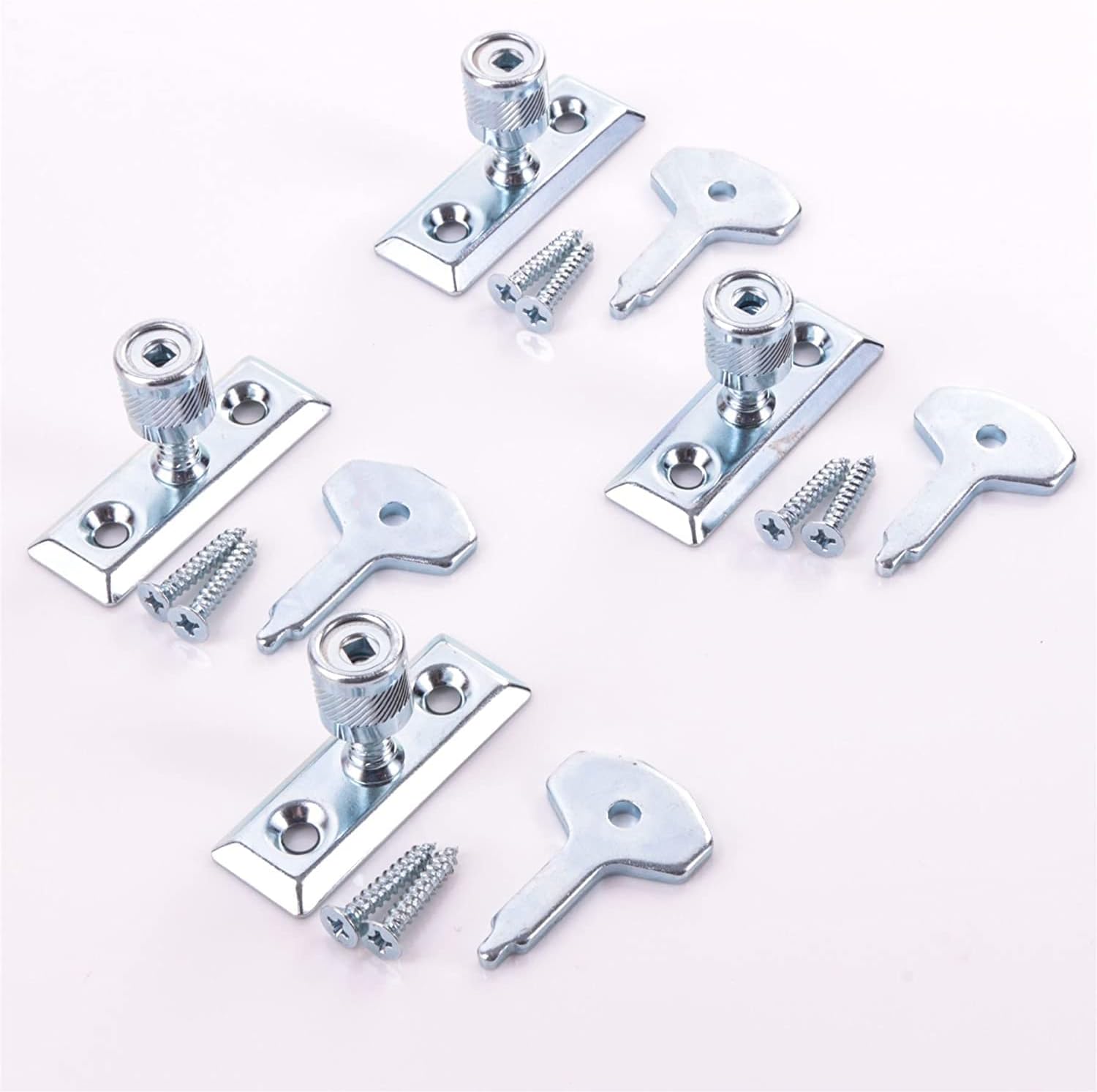 Yale Locks 8K101 Window Latches Multi Pack of 4 White Finish Visi Pack ...