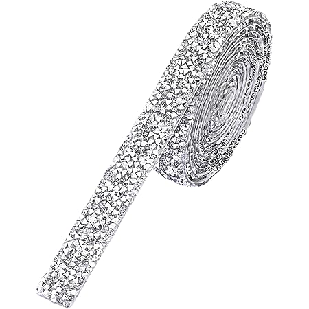 Rumyve Self-Adhesive Diamond Ribbon - 3 Yards DIY Crystal Rhinestone ...