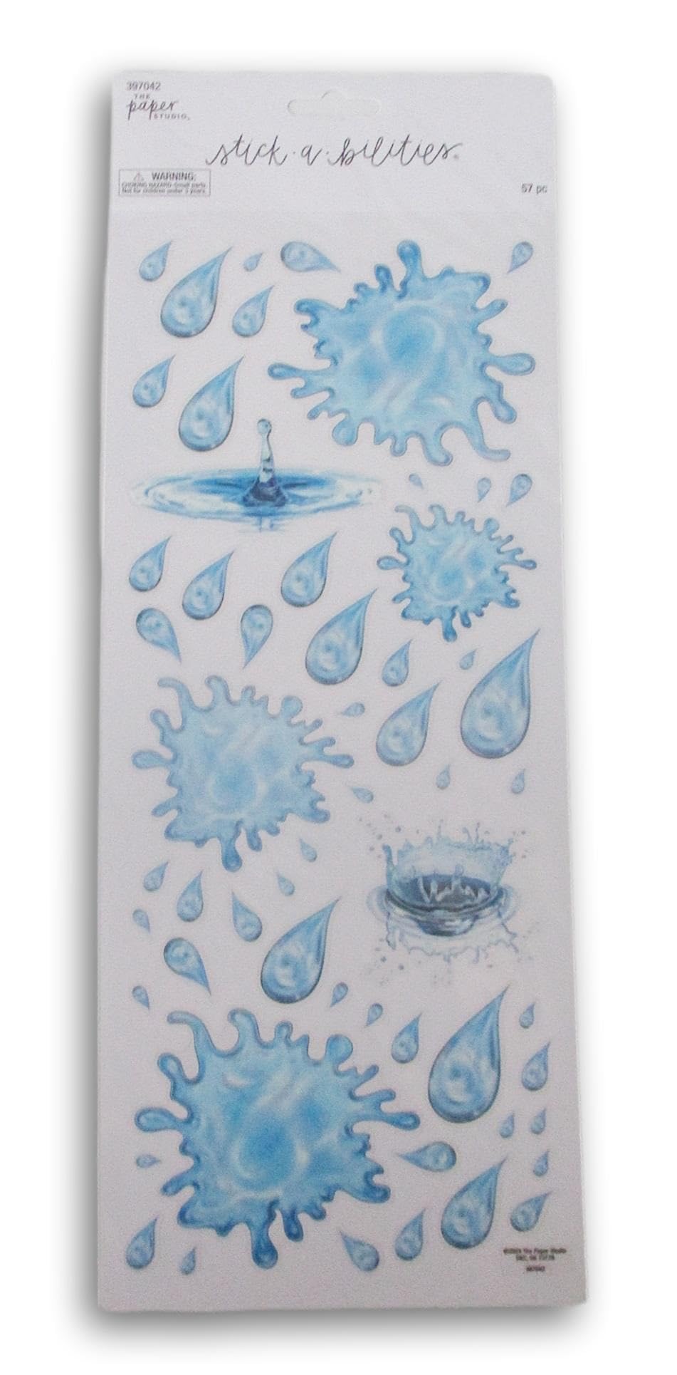 Amazon.com: Water Drops Stickers for Crafting, Scrapbooking, Photo ...