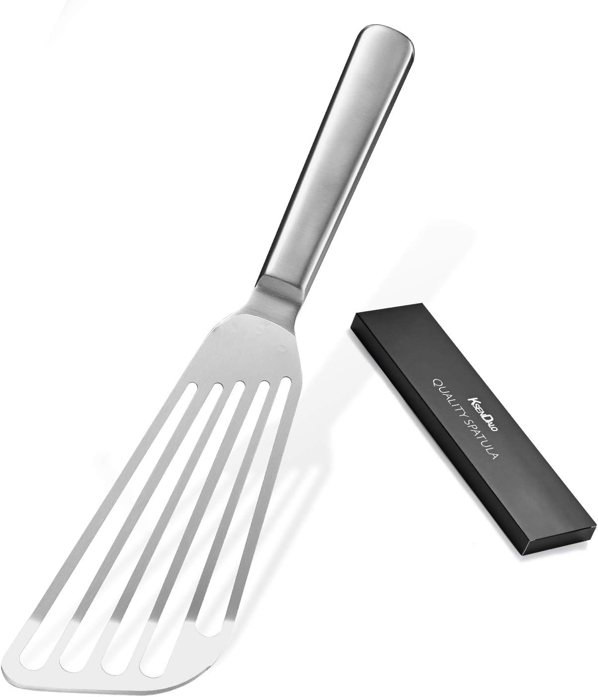 Amazon.com: KSENDALO 11.8" Fish Spatula Stainless Steel , Slotted Fish ...