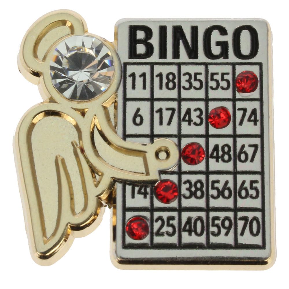 Amazon.com: Lucky Bingo Angel Pin - Become a Winner!: Clothing, Shoes ...
