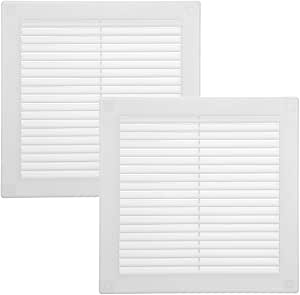 Vent Systems 6" x 6" Inch White Soffit Vent Cover - Pack of 2 - Flat ...