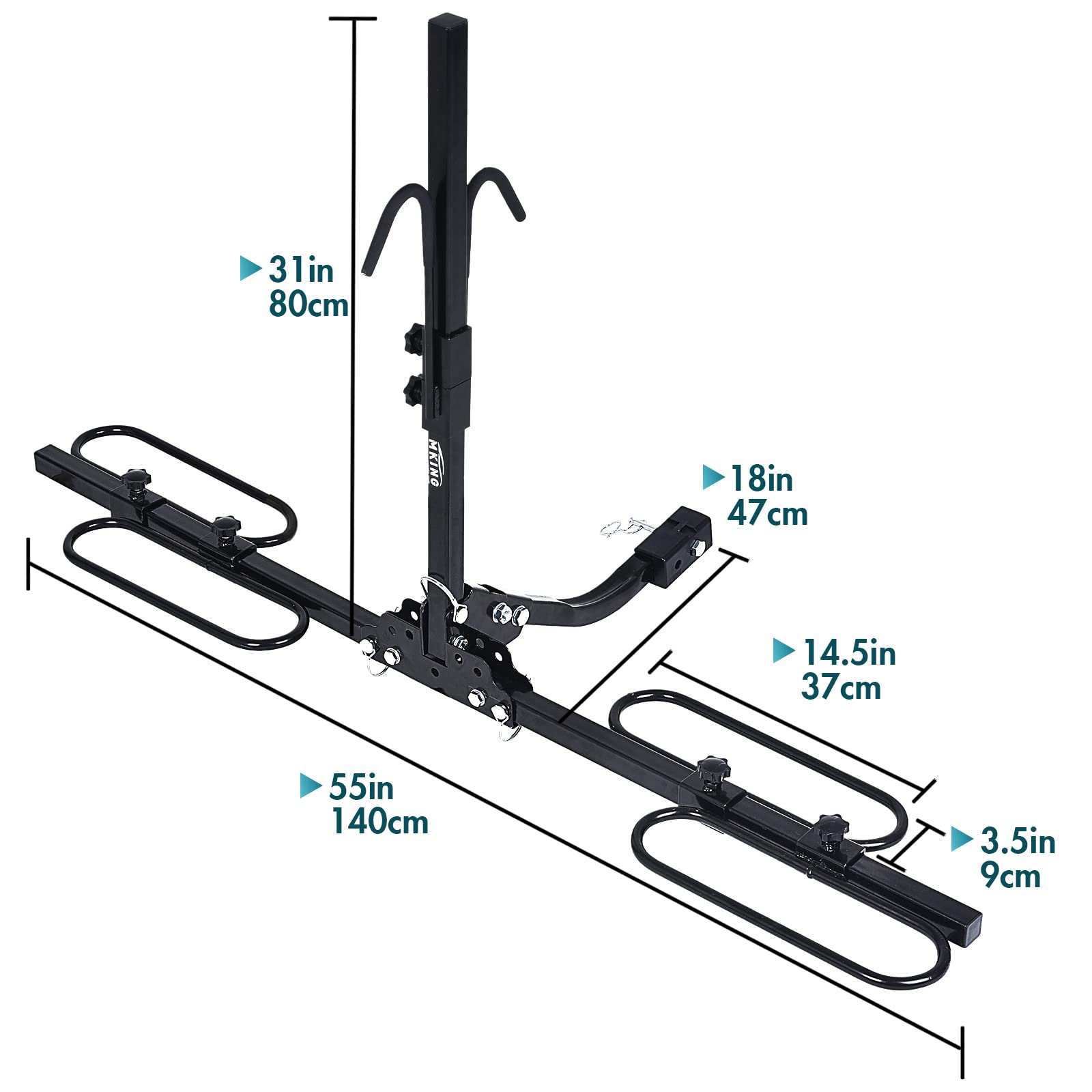 MKING Hitch Mount Bike Rack Platform Style Bike Rack Tray Style mking-hitch-mount-bike-rack-platform-style-bike-rack-tray-style