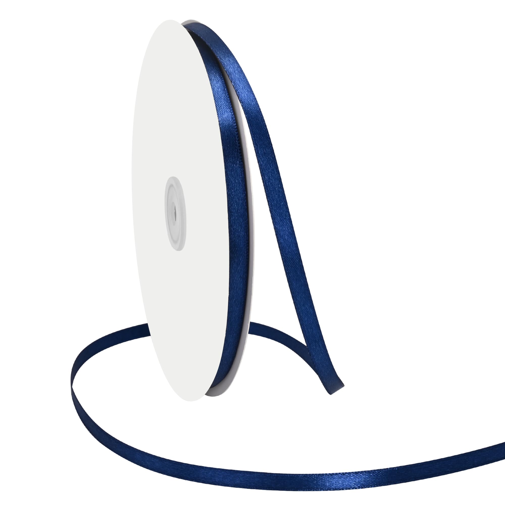 Amazon.com: GTYBOVA 1/4 Inch x 100 Yards Double Face Navy Blue Satin ...