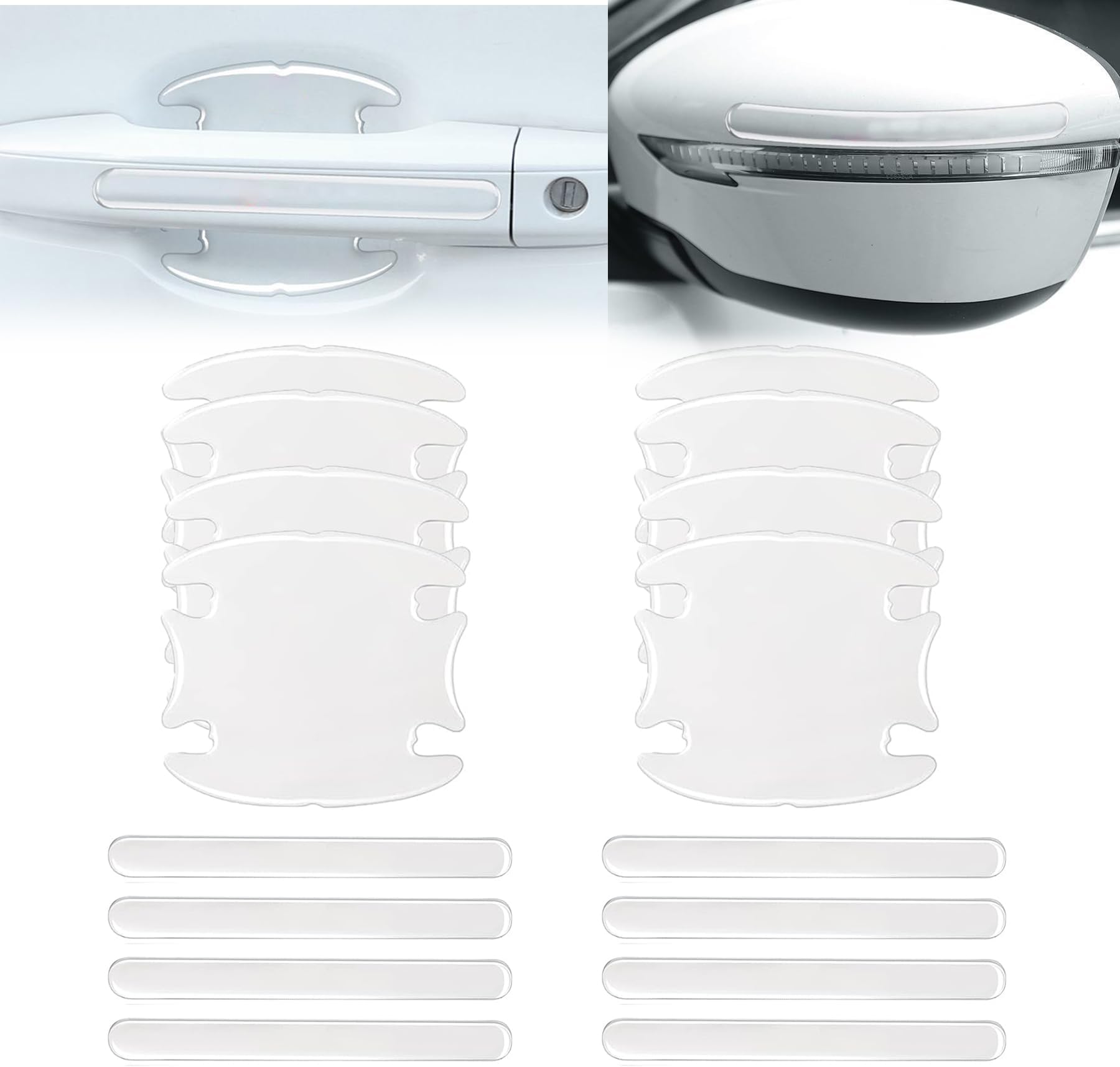 Amazon.com: ZOKYUYS 8Pcs Waterproof Car Door Handle Scratch Protector ...