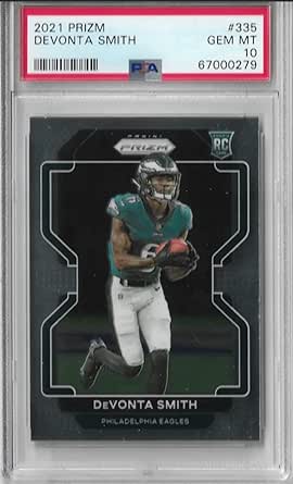 Amazon.com: Graded 2021 Panini Prizm Devonta Smith #335 Rookie RC ...