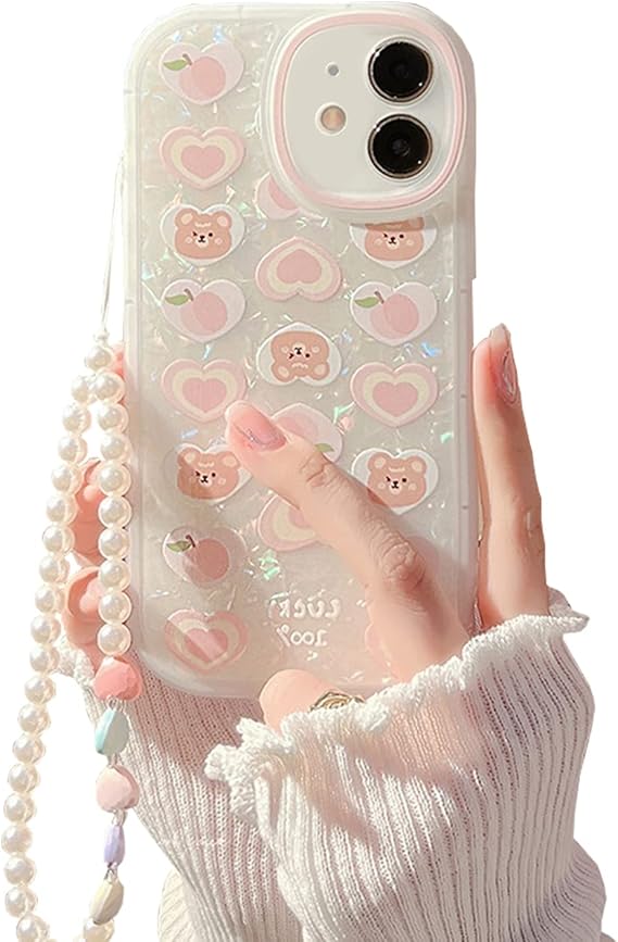 Amazon.com: Fycyko Compatible with iPhone 12 Case Cover Cute Women,Bear ...