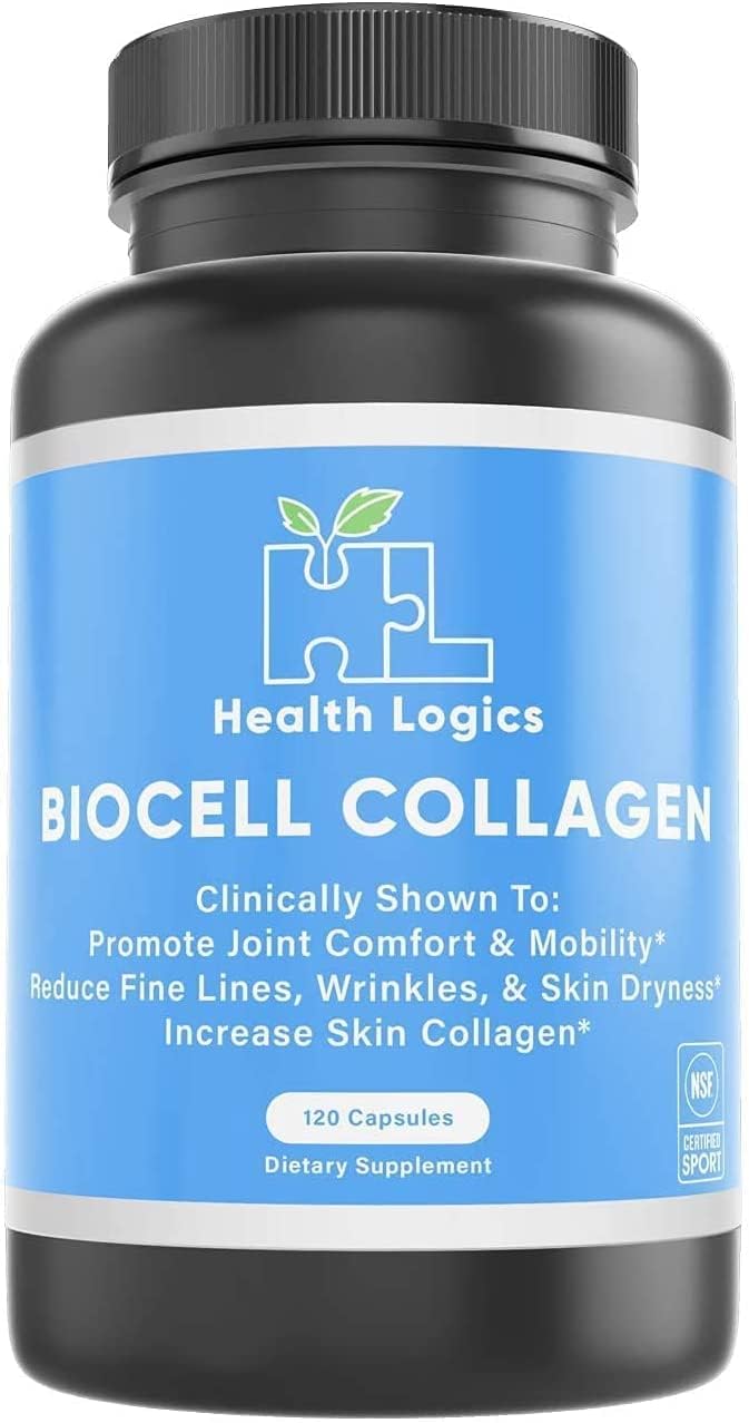 Amazon.com: Health Logics BioCell Collagen Joint and Skin Care 120 ...