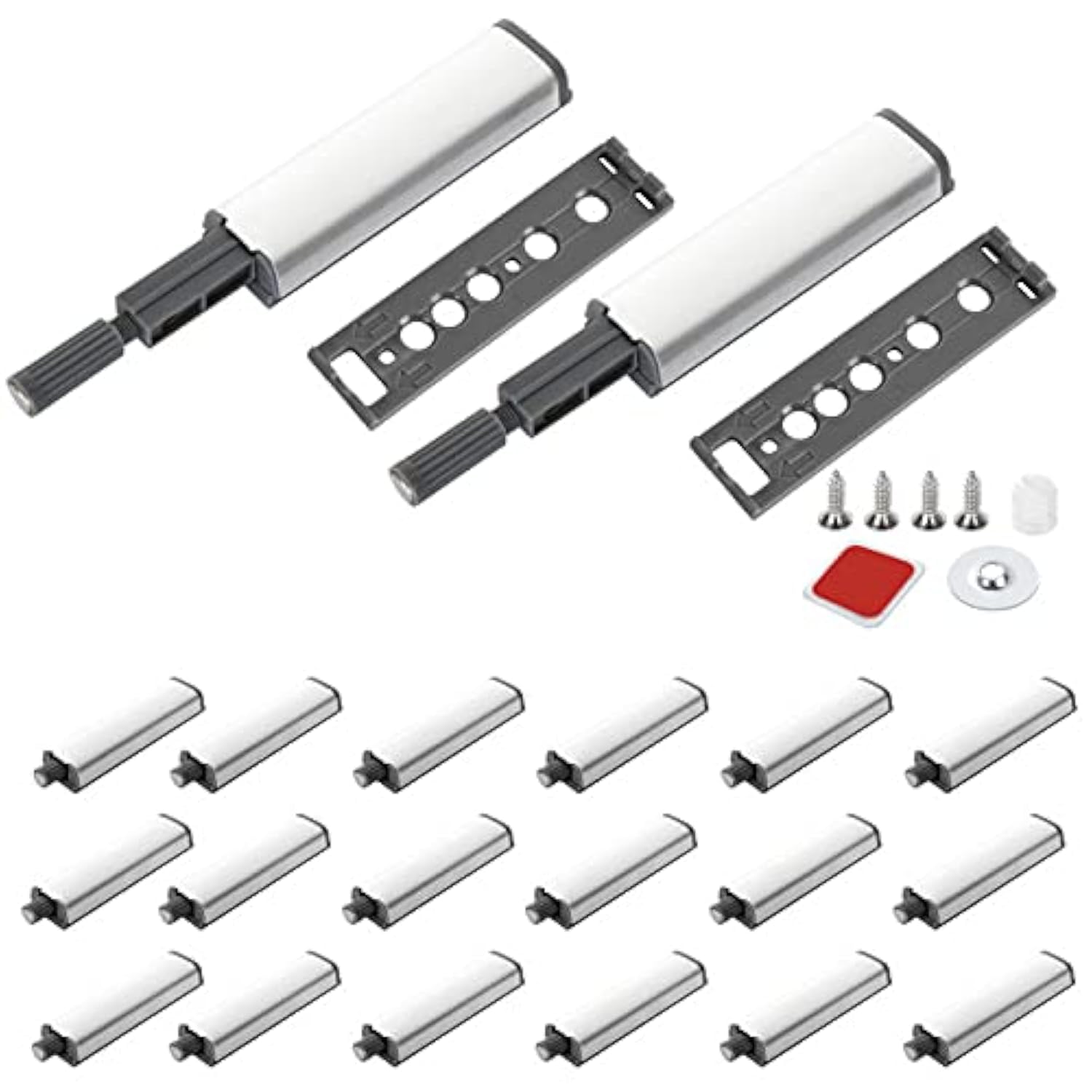 ZIQI 20Pack Push to Open Door Catch, Heavy Duty Touch Latch, Magnetic ...