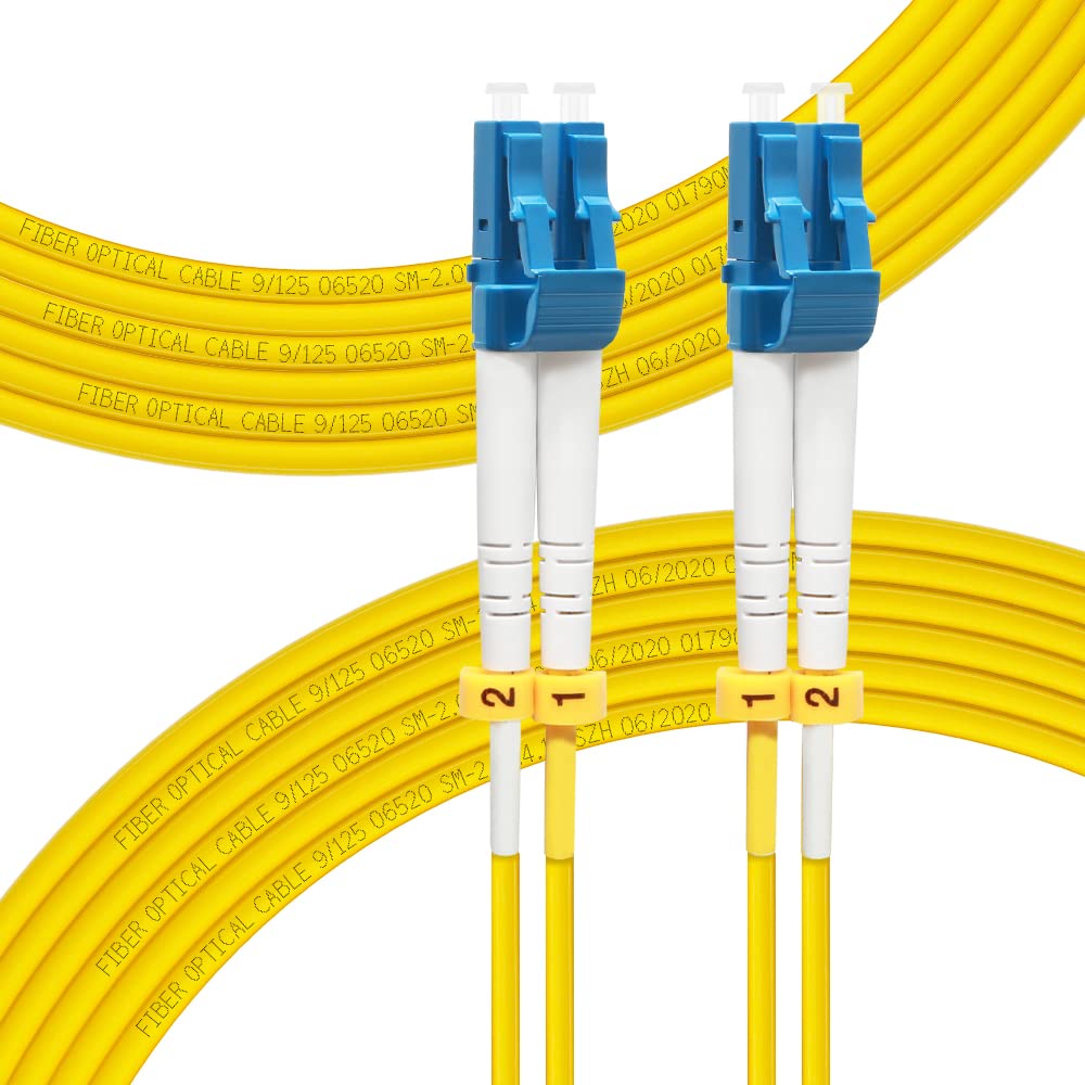 FLYPROFiber 10M OS2 LC à LC Câble Fibre Optique | Options de longueur : 0,5m-100m, 1G/10GB ...