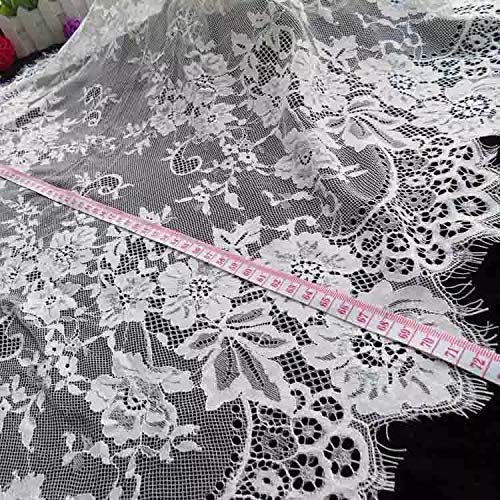 Cortinas De Encaje Chantilly Cortina De Gasa De Lino Bordada E