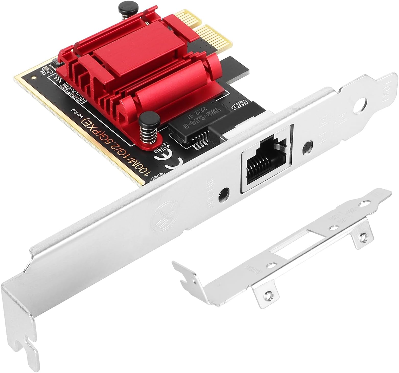 Amazon.com: BrosTrend 2.5Gb Network Card, PCIe Network Adapter RJ45 NIC with Extra Low-profile ...