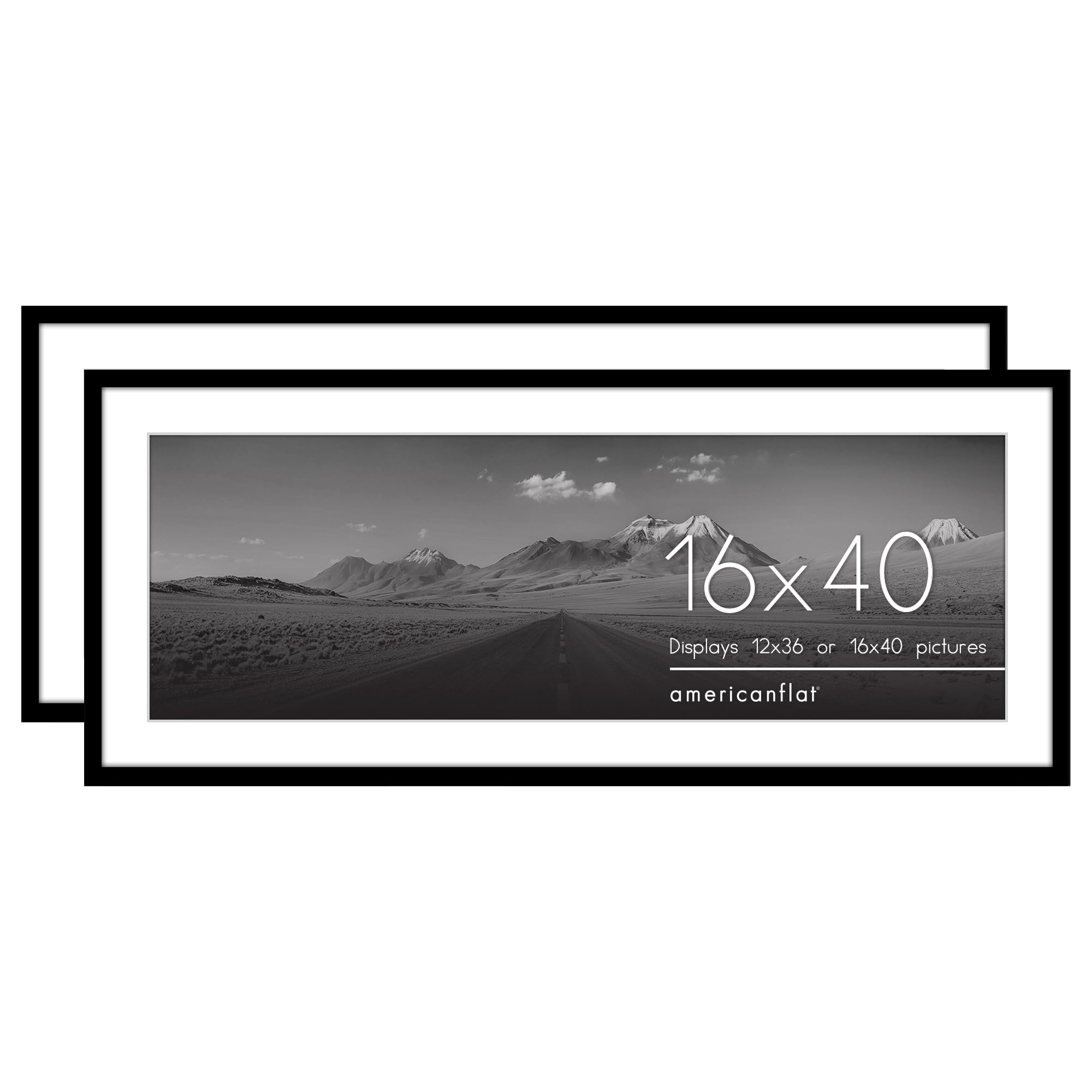 Amazon.com - Americanflat 16x40 Picture Frame with Polished Plexiglass ...