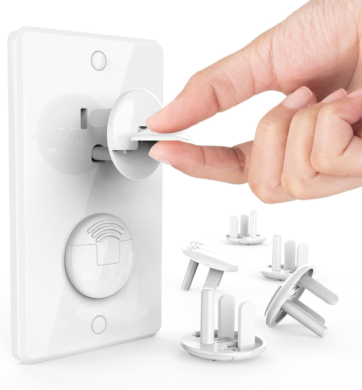 Amazon.com : Self-Closing Electrical Wall Outlet Covers for Baby ...