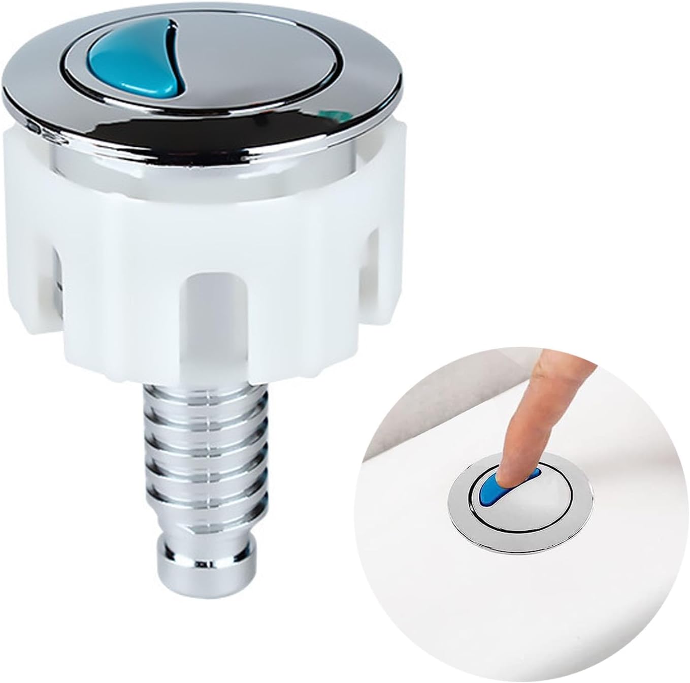Dual Toilet Flush Button Round Head Dual Toilet Push Button Dual Flush ...