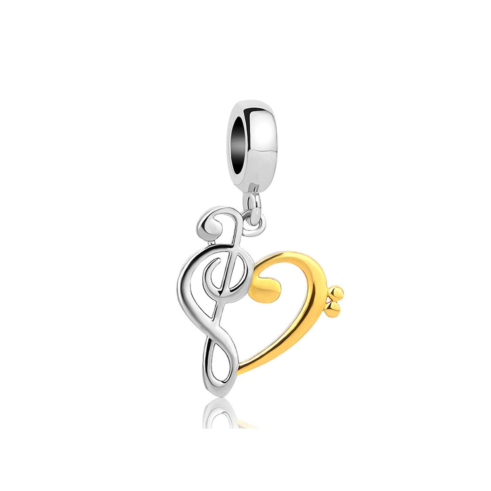 MiniJewelry Melody Love Heart Dangle Charm Compatible with Pandora ...