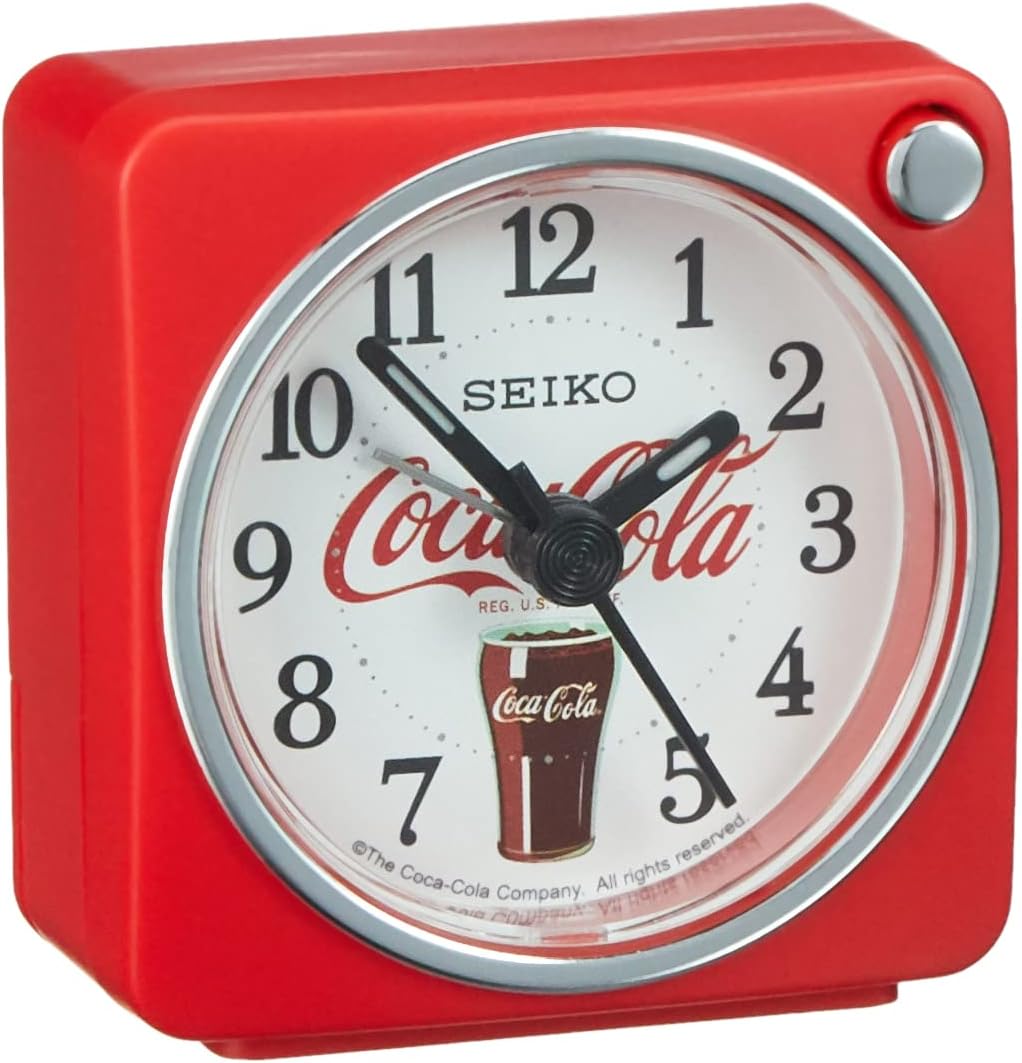 Seiko QHE905R Coca-Cola Beep Alarm Clock, Red : Amazon.co.uk: Home ...
