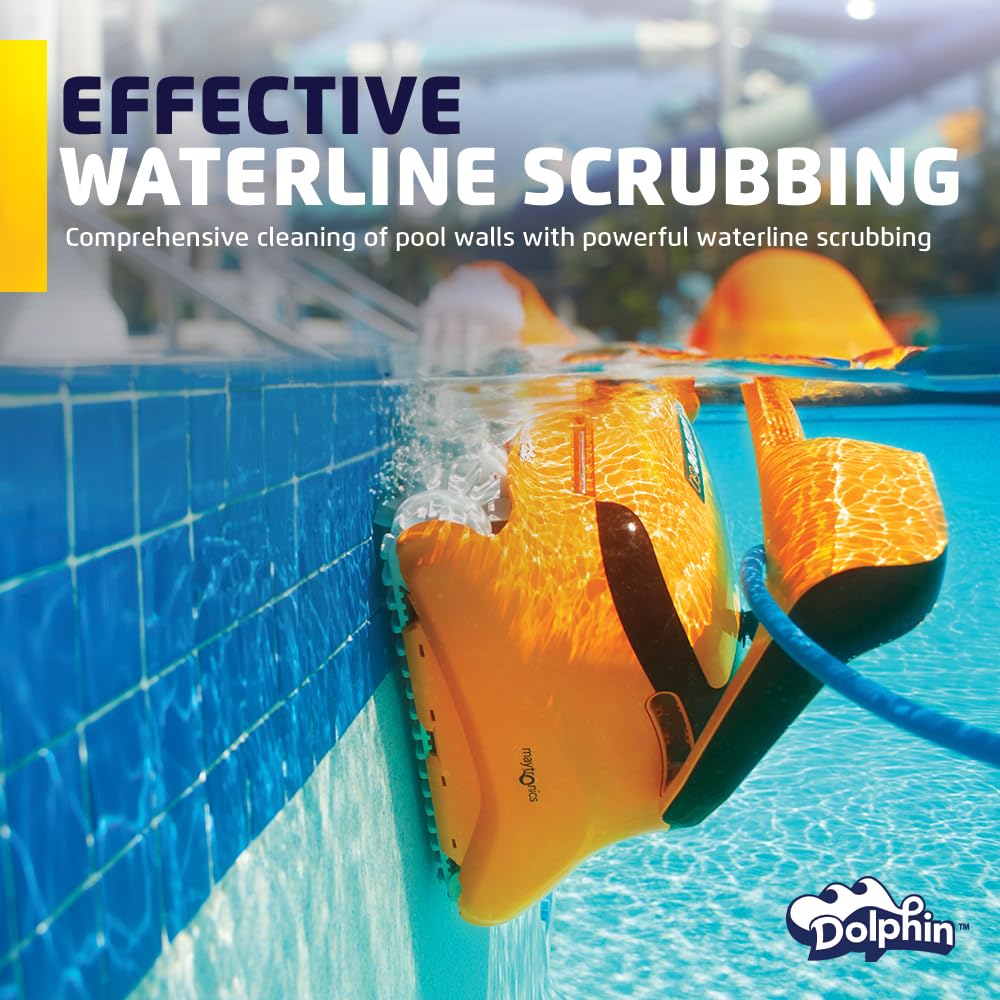 Snapklik.com : Dolphin Wave 60 Commercial Robotic Pool Vacuum Cleaner