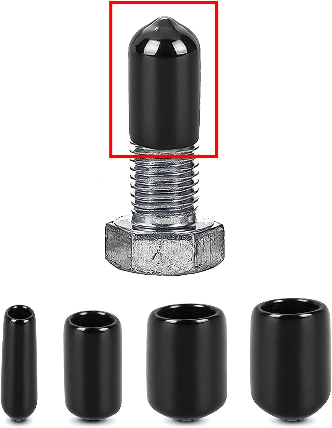 ZZLBZN Round Rubber End Caps - 40PCs Vinyl Flexible End Protectors ...