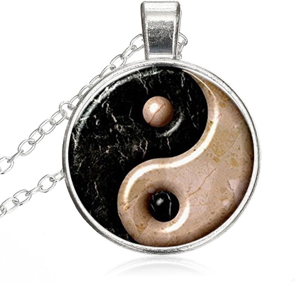 Amazon.com: Crystal Necklace Spiritual Symbol of Duality jewelry ...