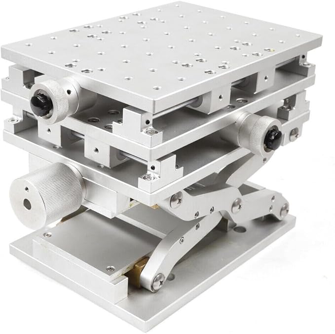 Amazon.com: XYZ 3 Axis Moving Workbench, 3D Positioning Moving Table ...
