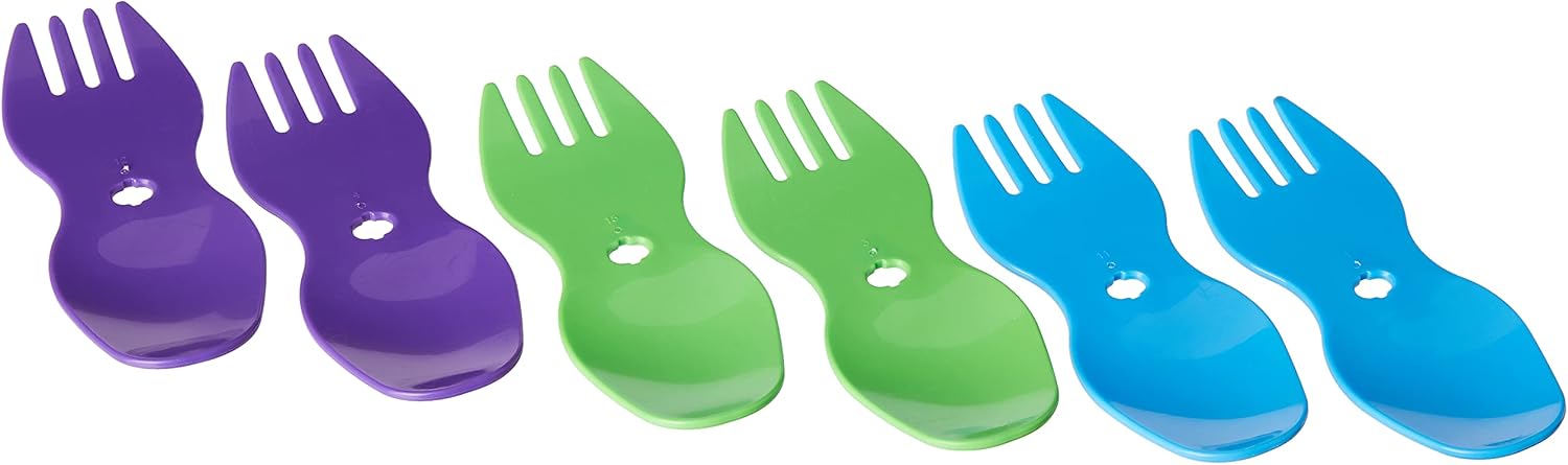 Amazon.com | Sistema Spork 6 Pack, one, Assorted: Flatware