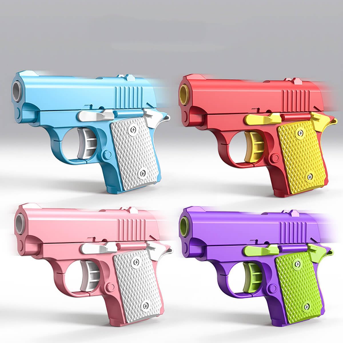 Amazon.com: Fidget Pistol Set, 4PCS Mini 1911 Gravity Fidget Toys for ...