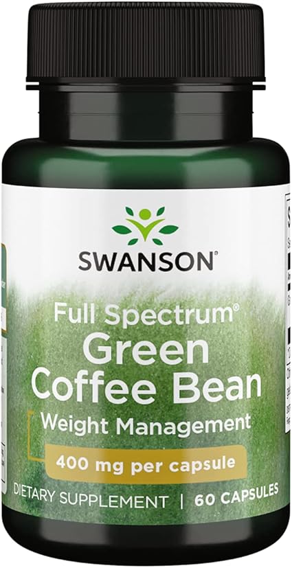 Amazon.com: Swanson Full Spectrum Green Coffee Bean 400 Milligrams 60 ...