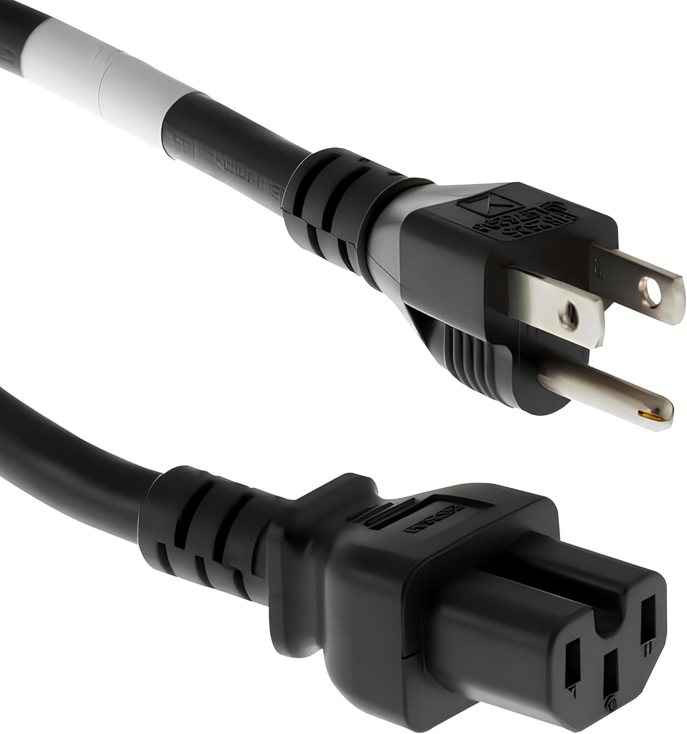 Amazon.com: CablesAndKits - 3 Prong AC Power Cord Cable 8ft (2.4m ...
