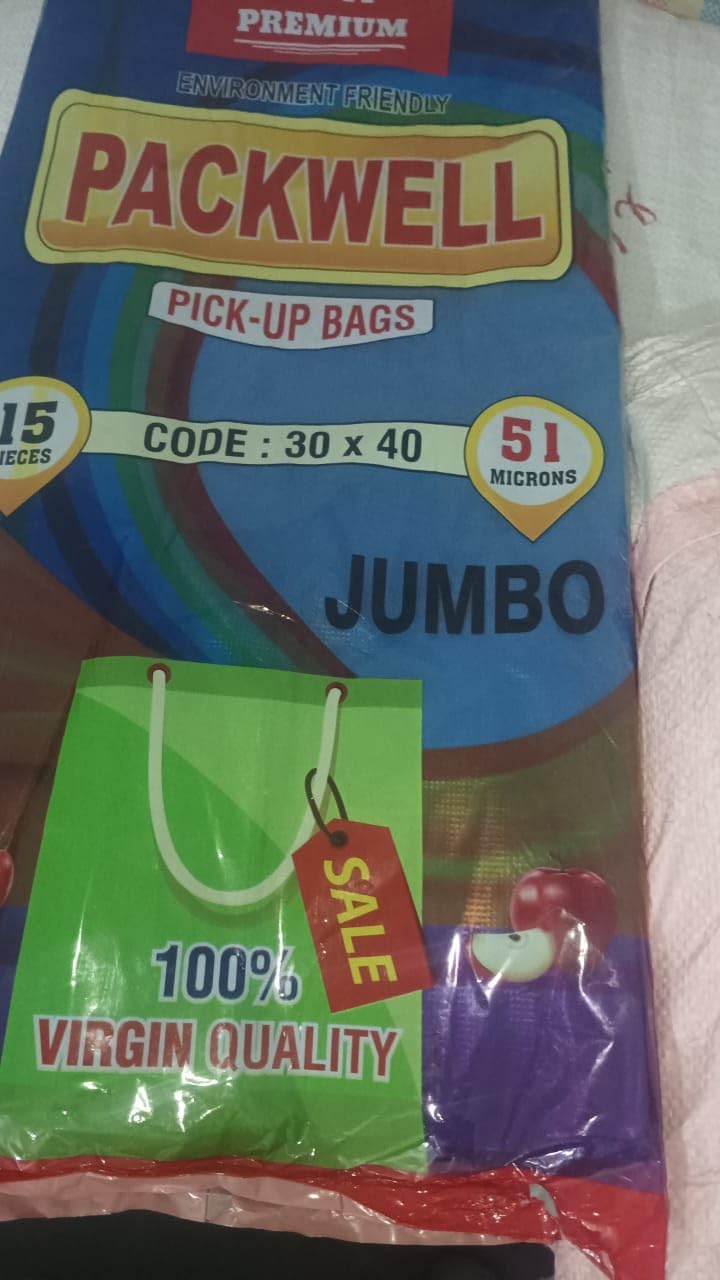 Garbage Bags Large Jumbo Size Garbage Dustbin Bags for Packing Large 30 ...