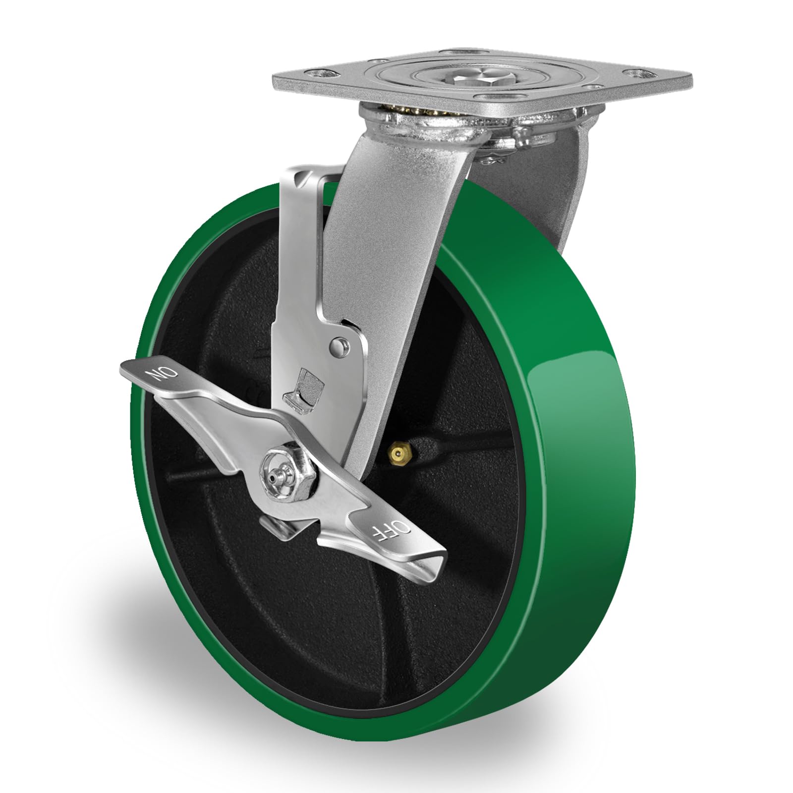 Snapklik.com : LONGRUNFORU 8" X 2" Industrial Casters- 1500 Lbs ...