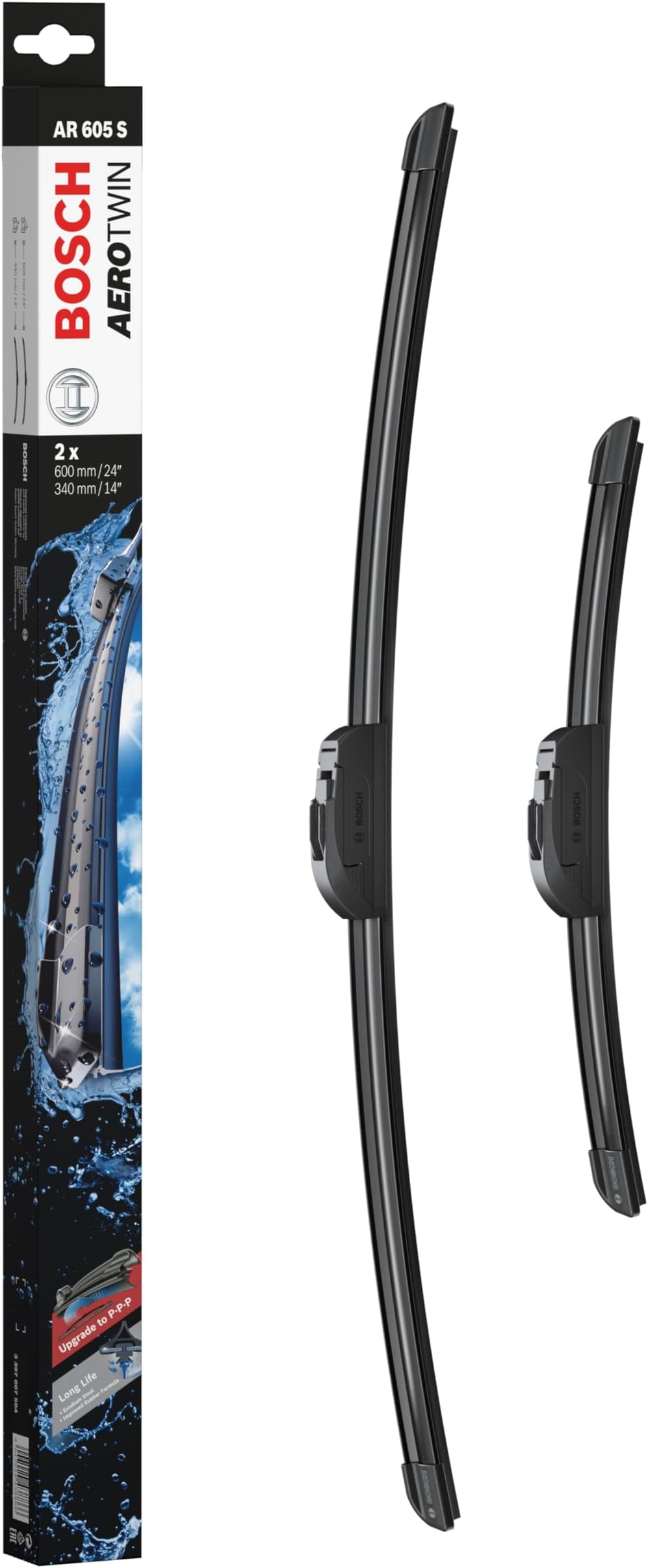 Bosch Wiper Blade Aerotwin AR605S, Length: 600mm/340mm – Set of Front ...
