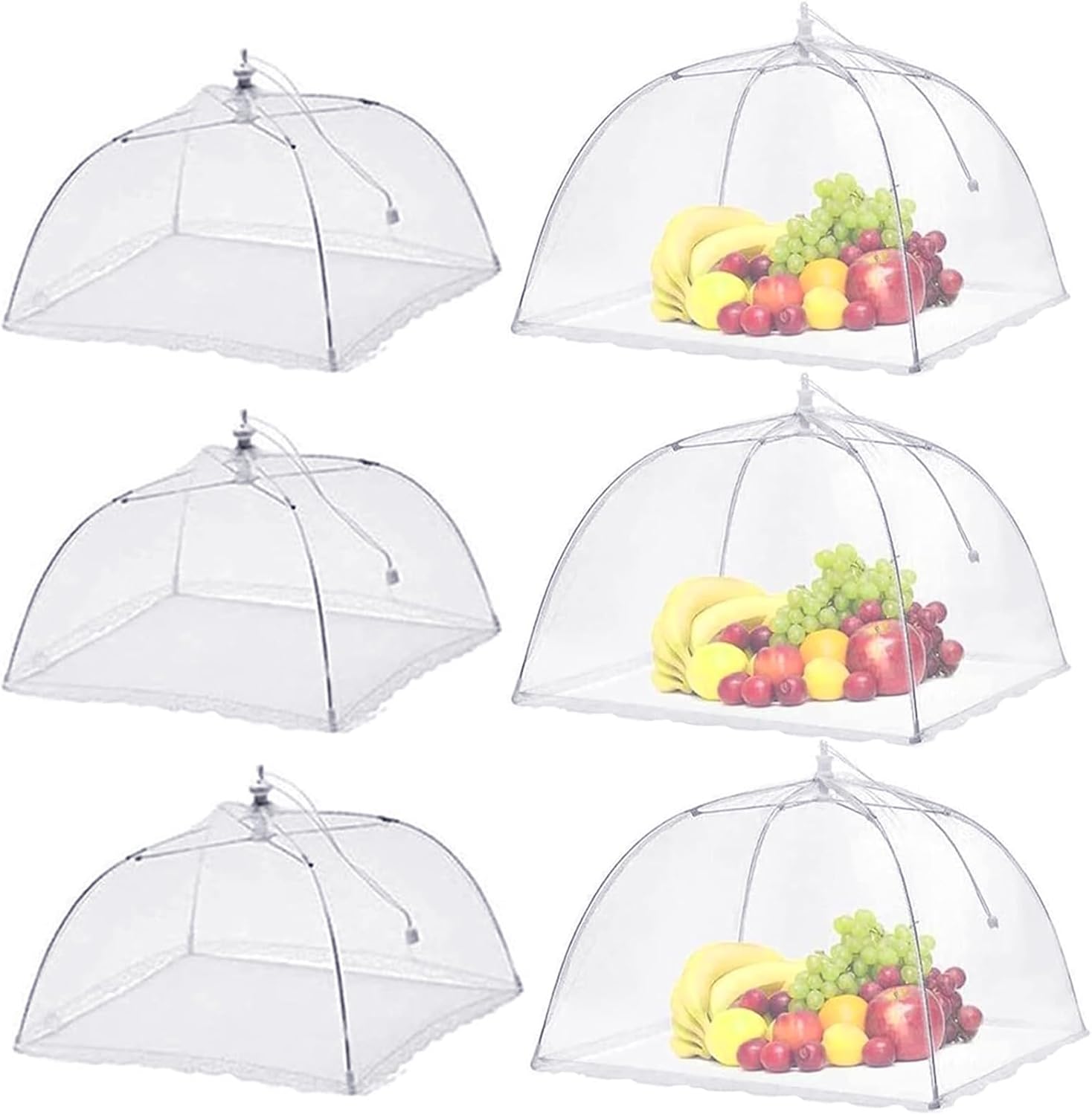 Vipula 6Pcs Cubierta Protectora Alimentos, Cubierta para alimentos de ...