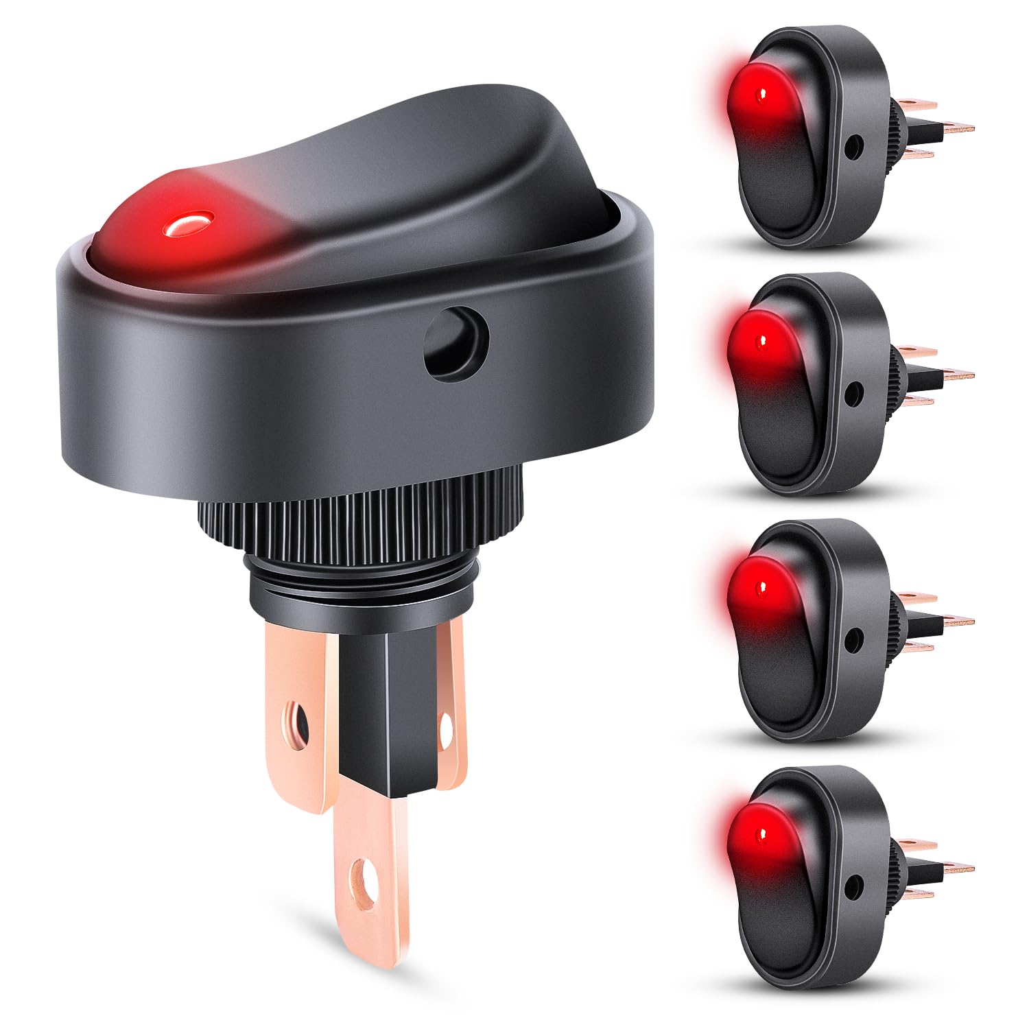 12 Volt Lighted Rocker Switches Amazon.com: 3 Pack 12 Volt Lightning