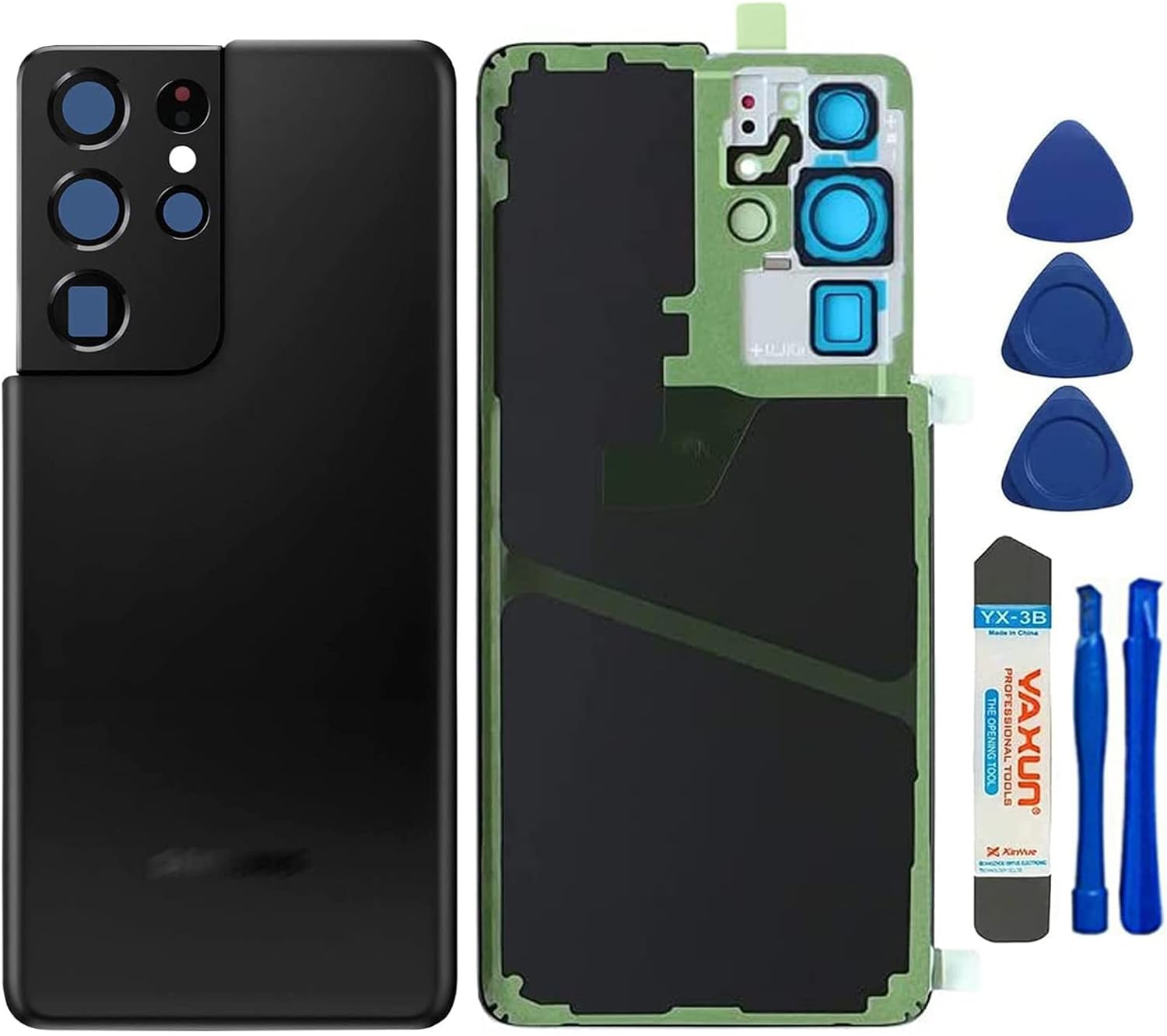 Amazon.com: Galaxy S21 Ultra Back Glass Cover Replacement for Samsung ...