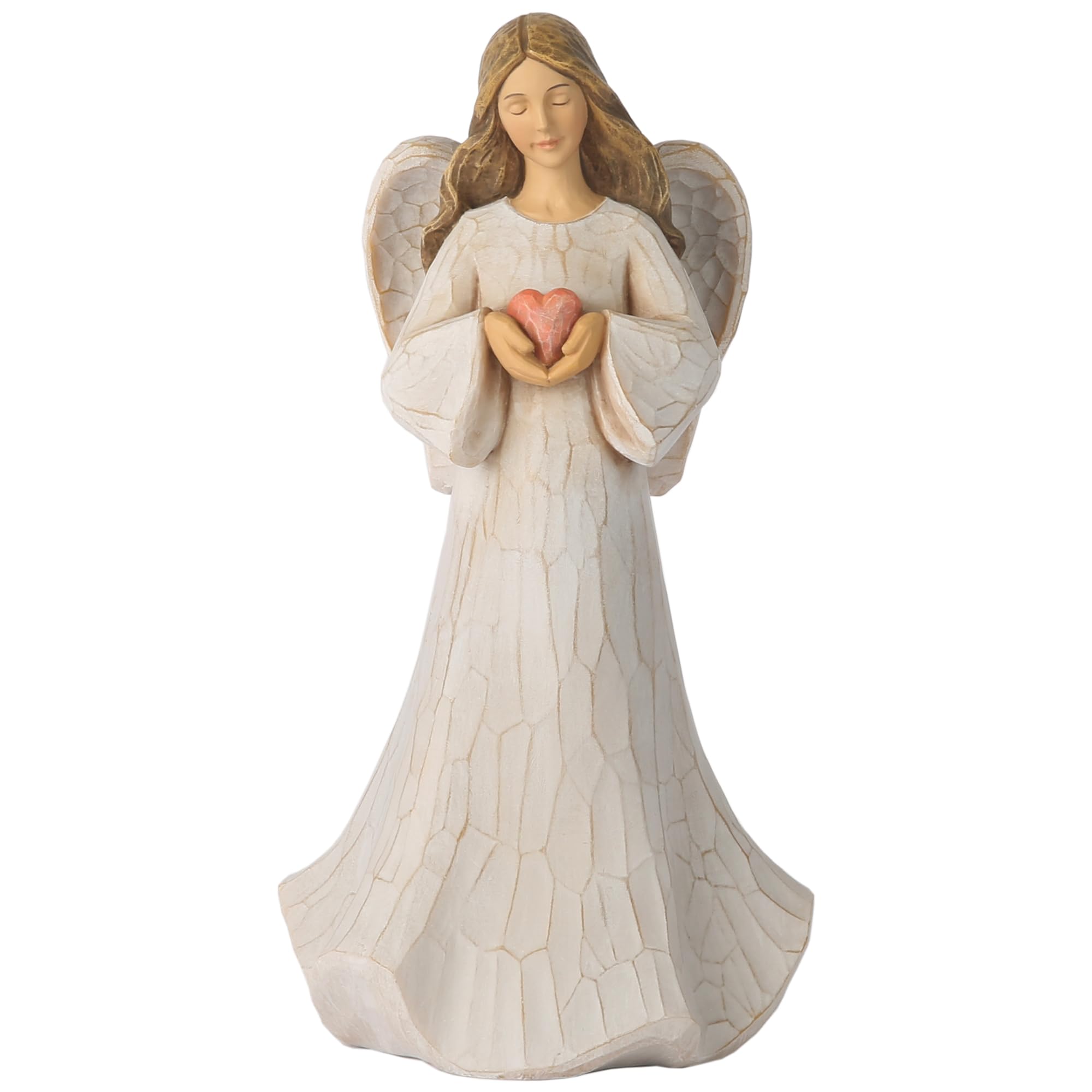 Amazon.com: Guardian Angel Figurines - Hand Painted Healing Angel ...