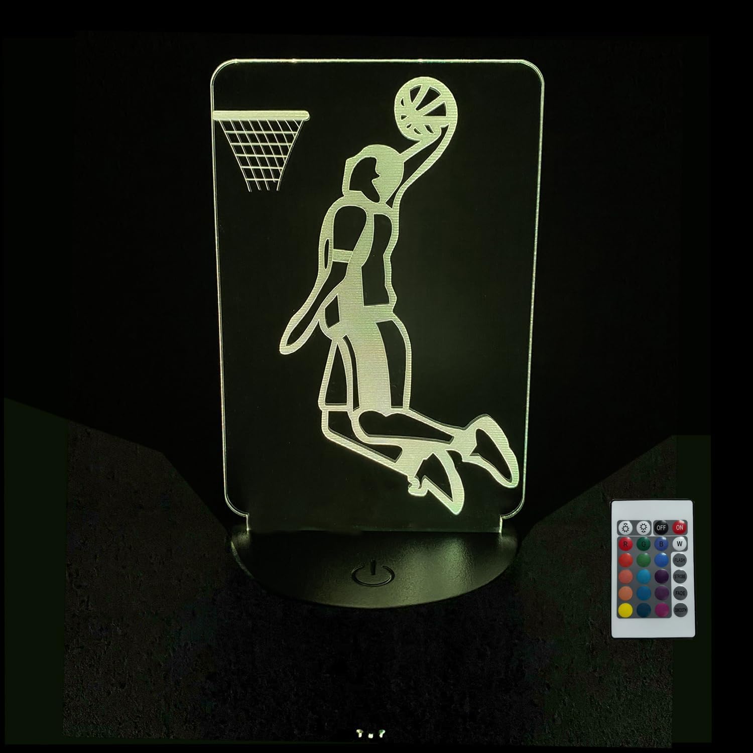 JOCHUI Basketball Goat Night Light, Basketball Legend Illusion Table ...