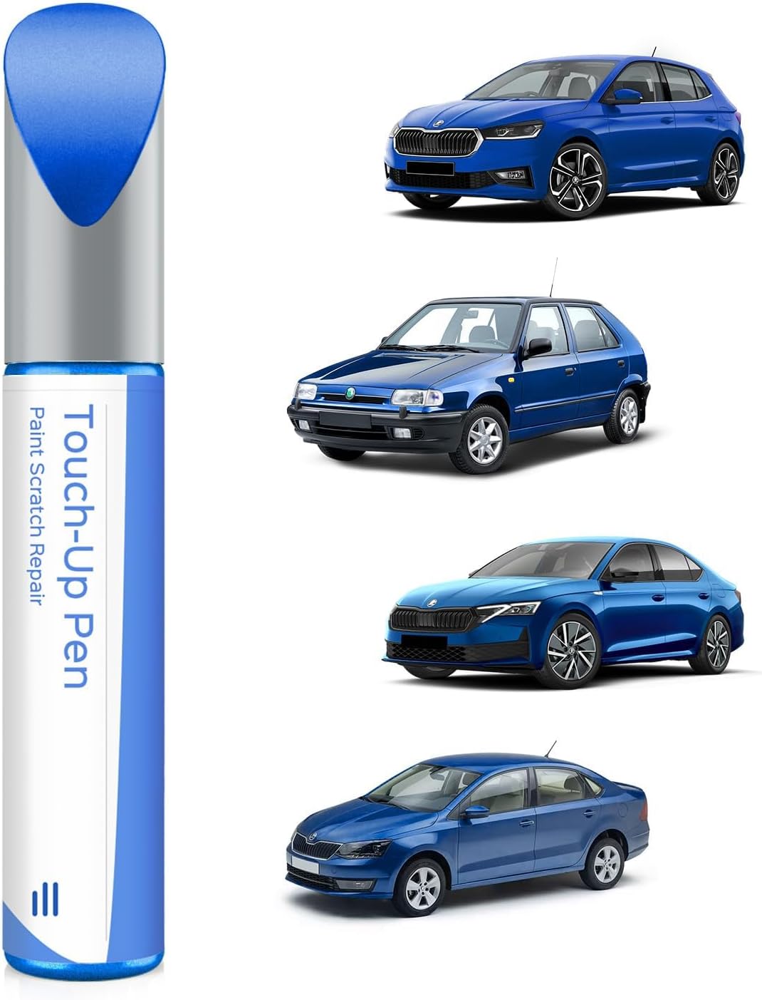 Skoda Original Lackstift Set Race Blau Metallic 8X8X F5W : Amazon.de ...