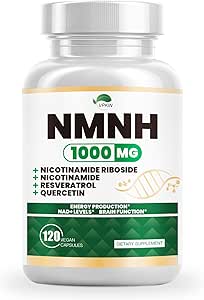 Amazon.com: NMNH(Dihydronicotinamide Mononucleotide),NMNH Supplement 1000mg Pure Nicotinamide ...