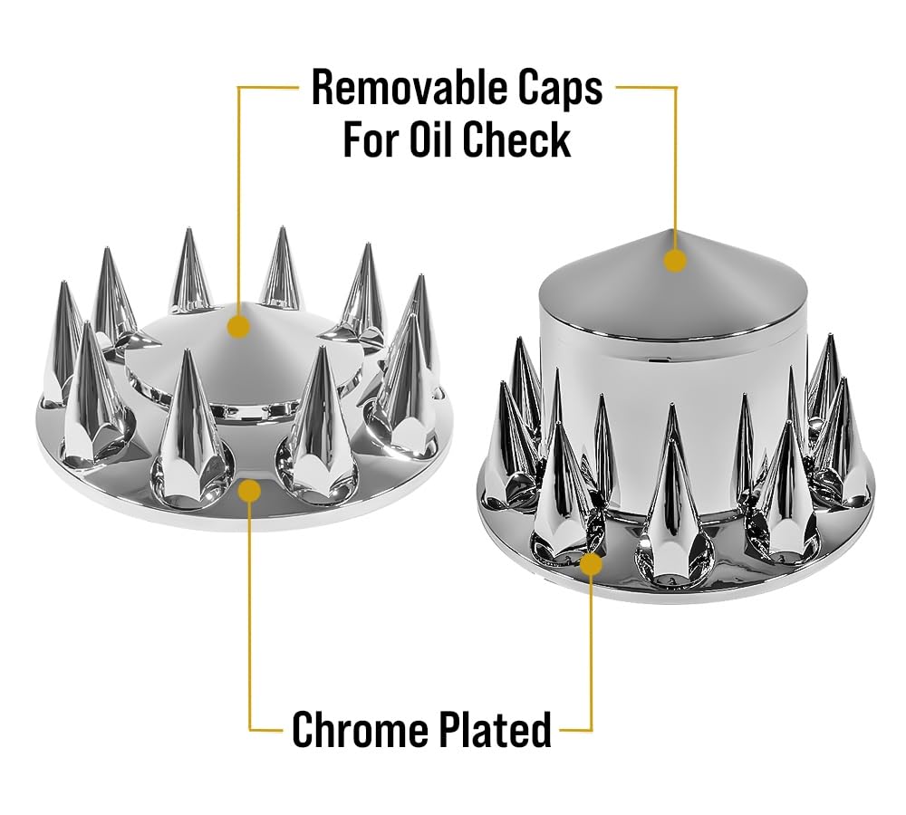 Snapklik.com : Mytee Products Complete Wheel Chrome Axle Cover Set ...