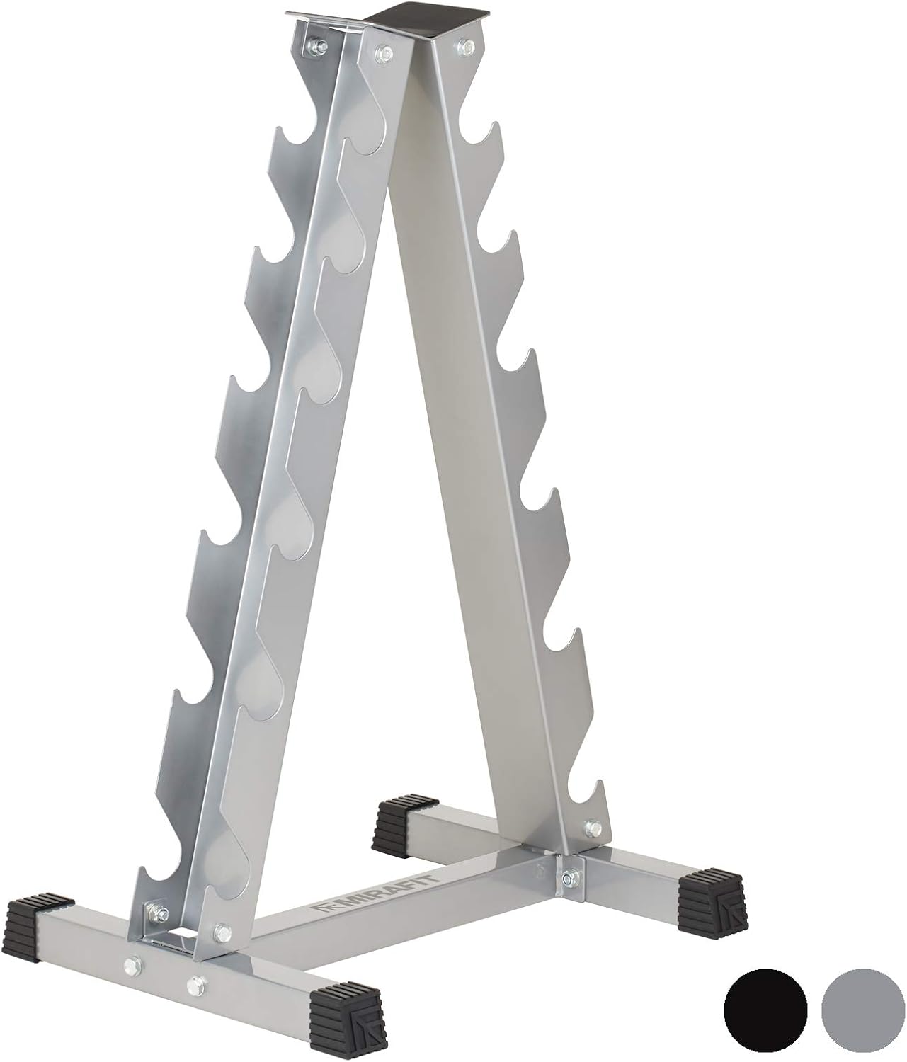 Mirafit Vertical Dumbbell Weight Rack - Black or Silver : Amazon.co.uk ...