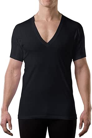 The Thompson Tee Men's Sweatproof Undershirt | Cotton Deep V Neck ...