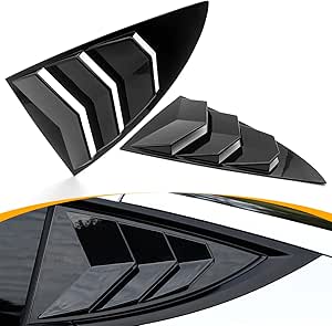 Amazon.com: LIHAIPAI Rear Side Window Louvers Compatible with Tesla ...