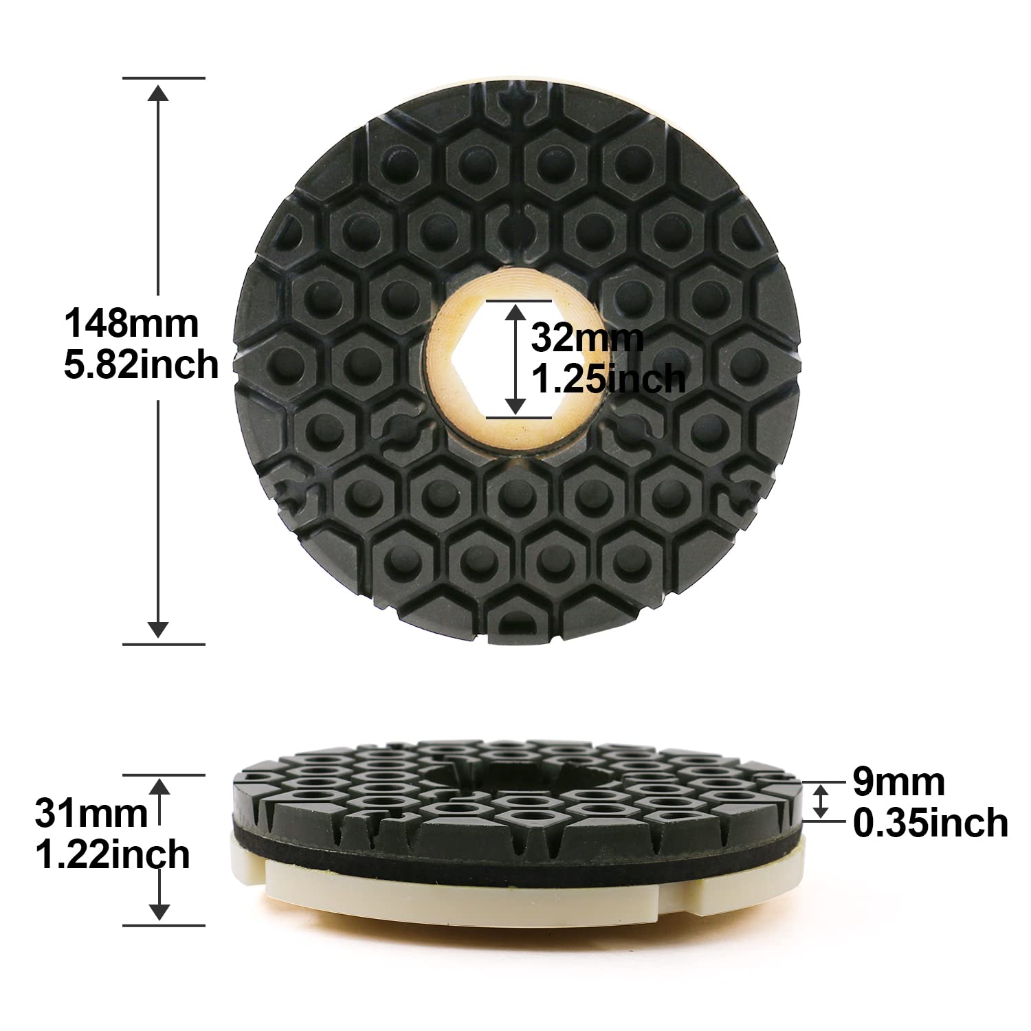 Snapklik.com : HOMESOM 1PC 6 Inch Snail Lock Edge Polishing Pad Diamond ...