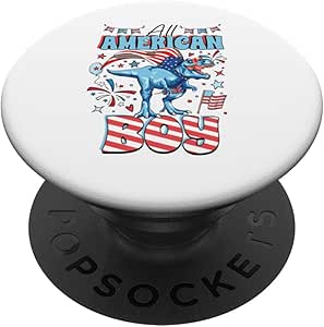 Amazon.com: All American Boy 4th of July US Patriotic T-Rex Dinosaur ...